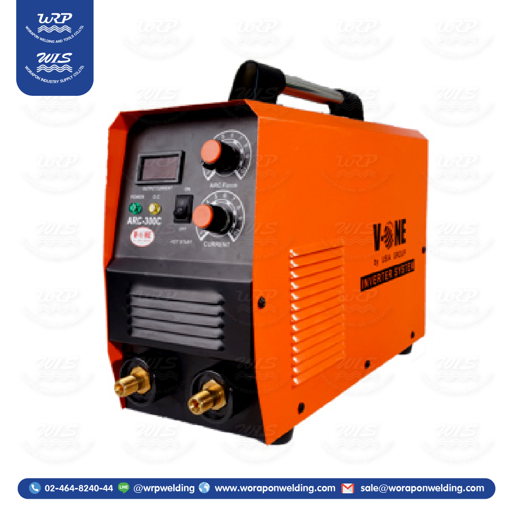 เครื่องเชื่อมไฟฟ้า V-ONE รุ่น ARC-300C อุปกรณ์ครบชุด - Woraponindustrysupply